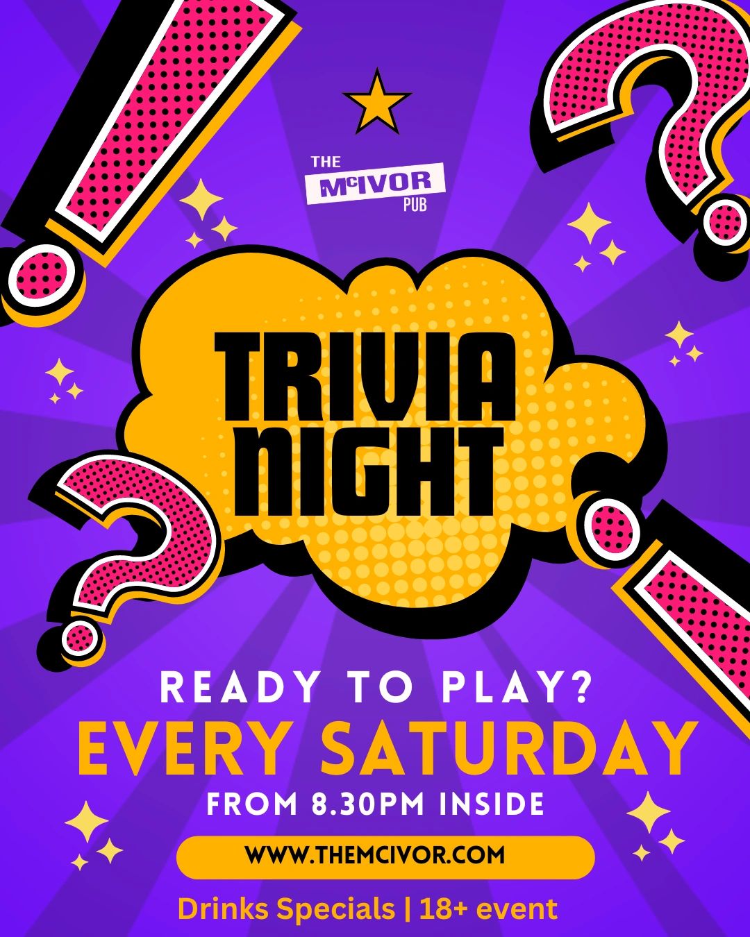 Functions, Beer Garden, Pub - The McIvor Pub - Bendigo, Victoria